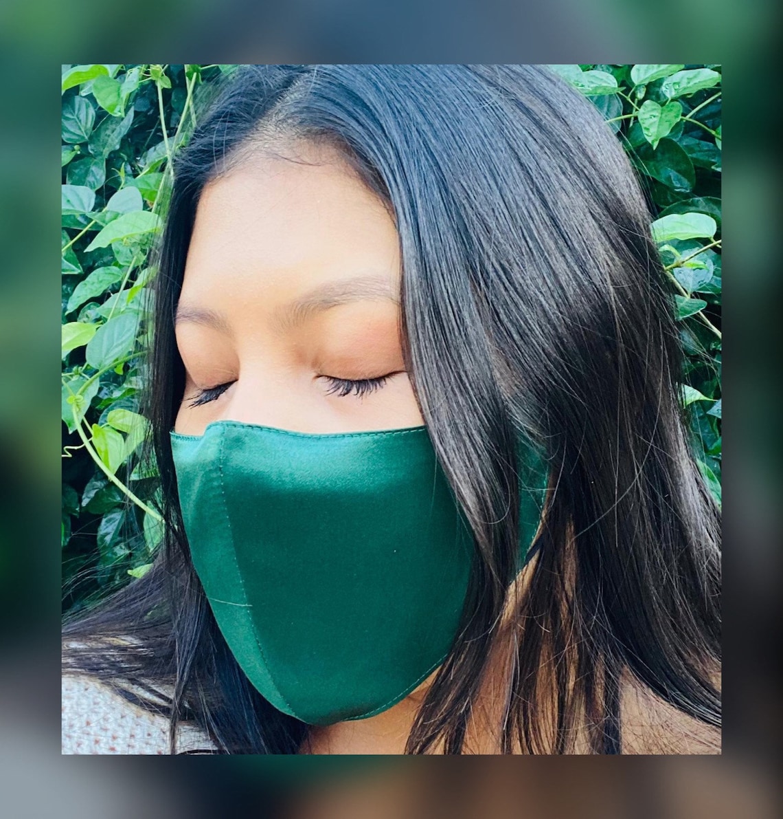 100% Silk Satin face Mask 3 Layers Silk Mask hypoallergenic | Etsy