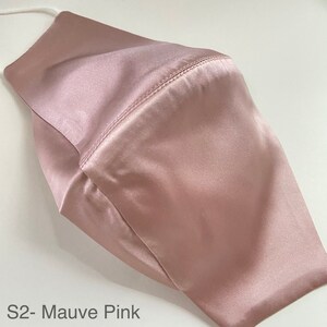 Face Mask Mulberry Silk Satin Face Mask Luxury Silk Mask Blue Face ...