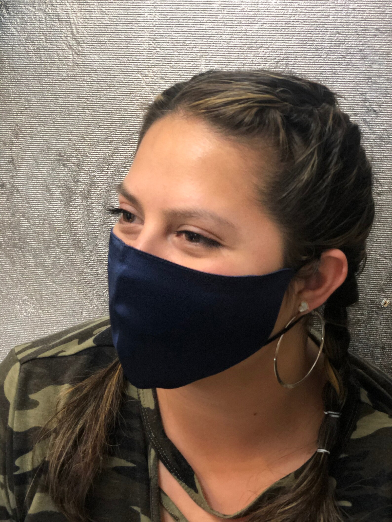 100% Silk Mask Silk Face Mask 3 Layer Satin Face Mask Hypoallergenic ...