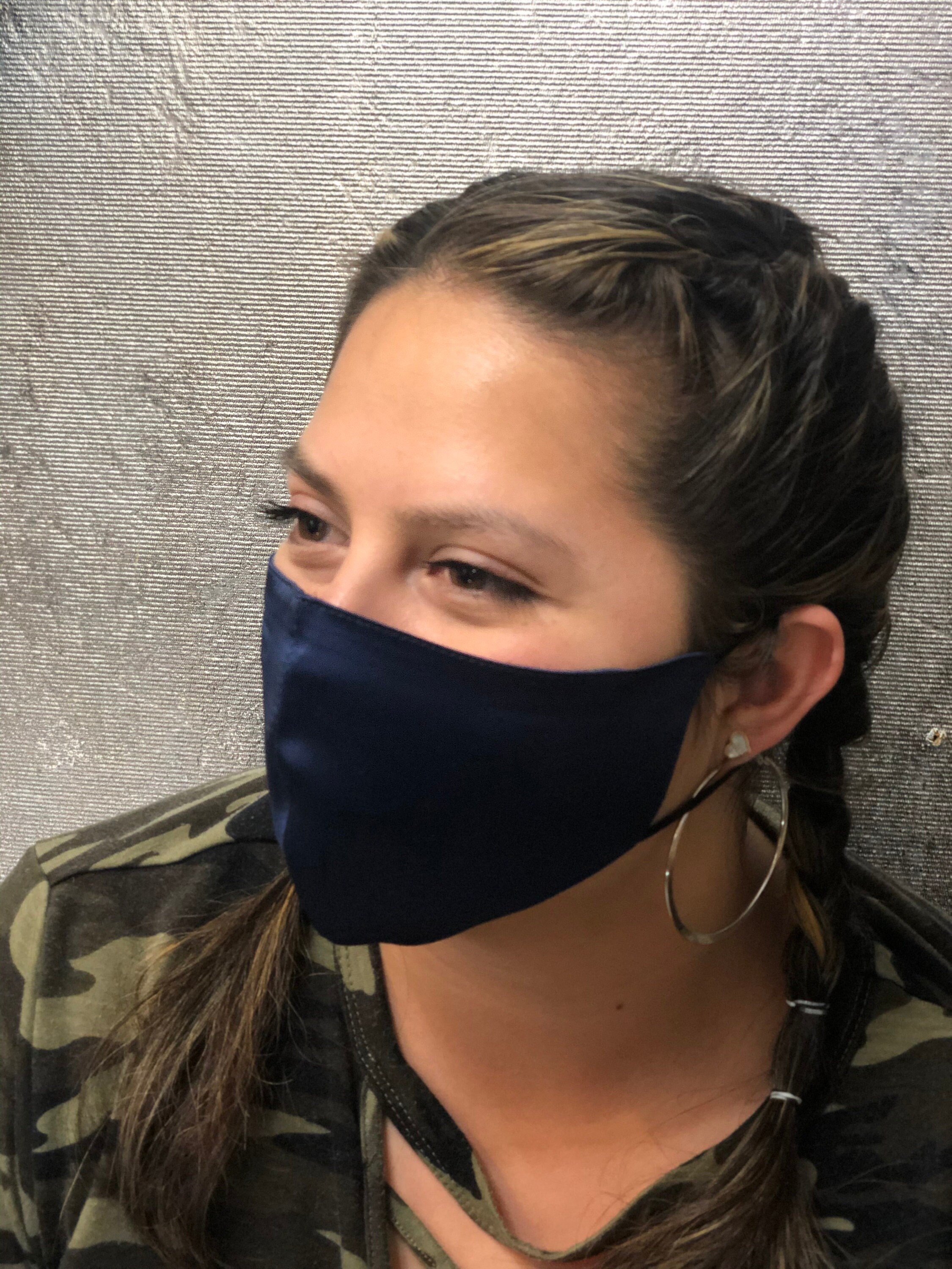 100% Silk Mask Silk Face Mask 3 Layer Satin Face Mask Hypoallergenic ...