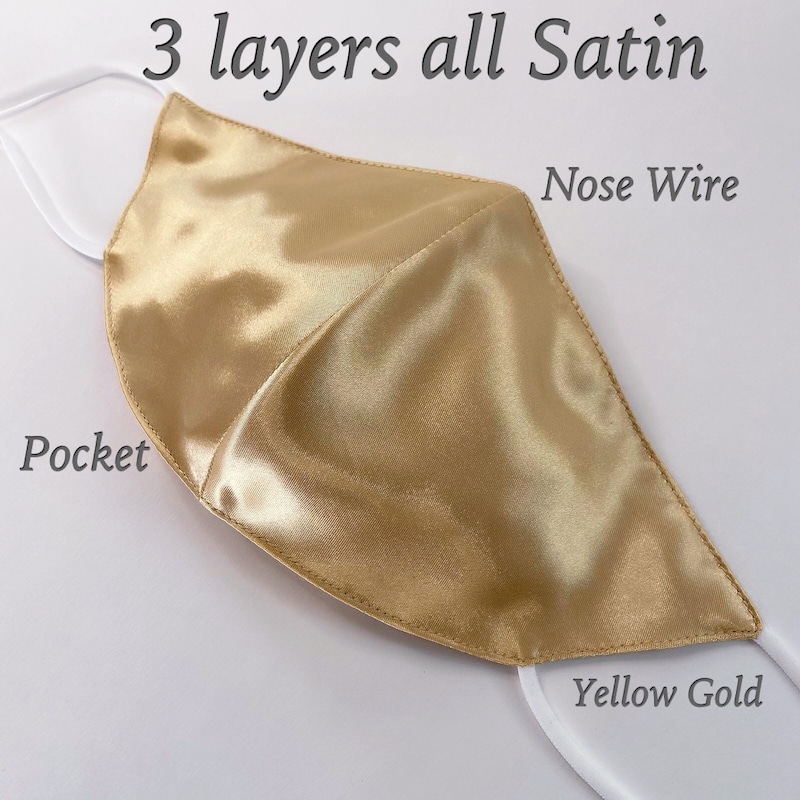 Satin Face Mask - Etsy