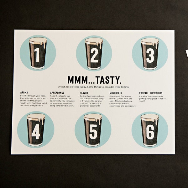 Printable Beer Tasting Placemats - Etsy