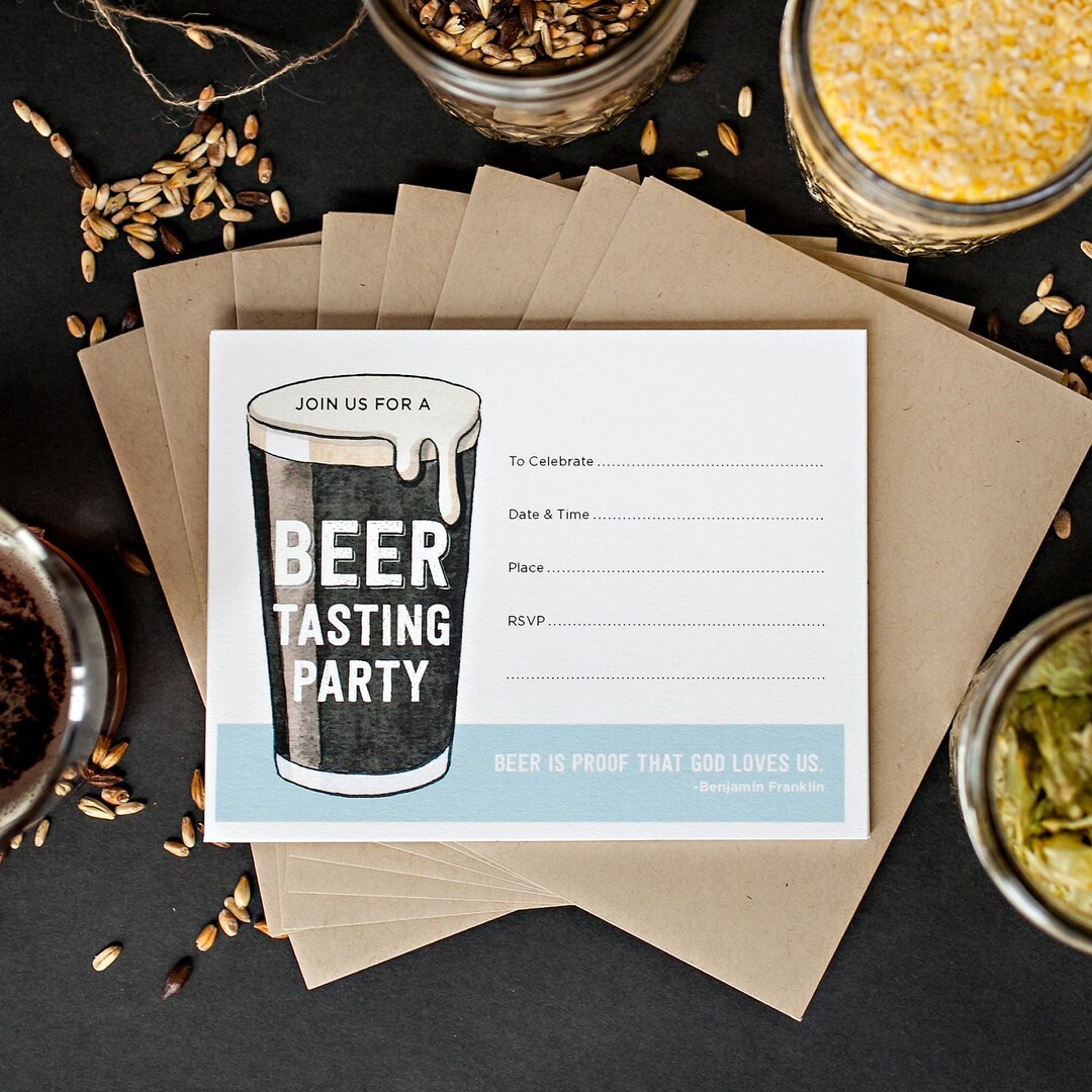 Printable Beer Tasting Invitations - Etsy