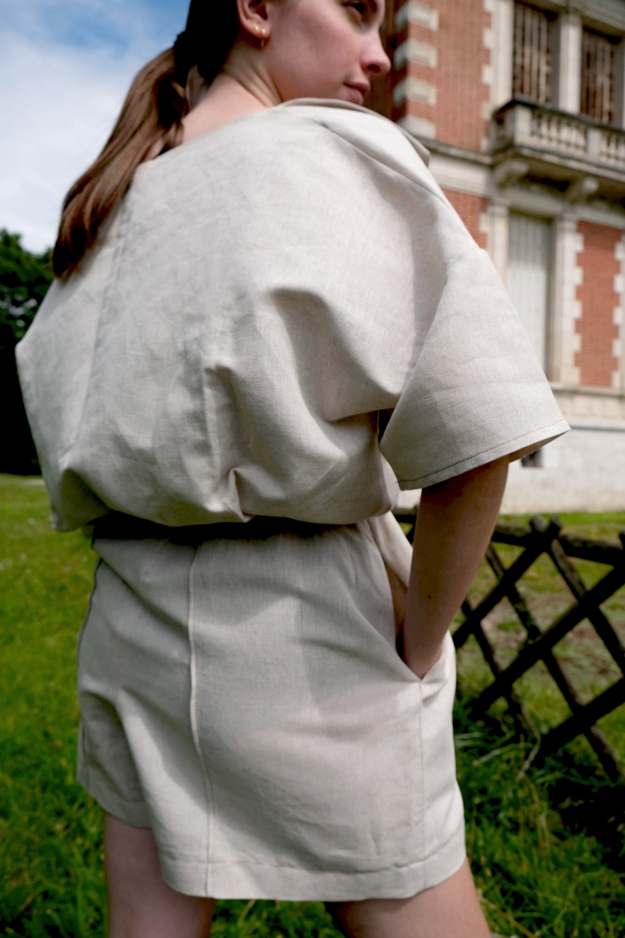 PDF Sewing Pattern Playsuit, Elastic Waist Playsuit, Short Sleeve ...