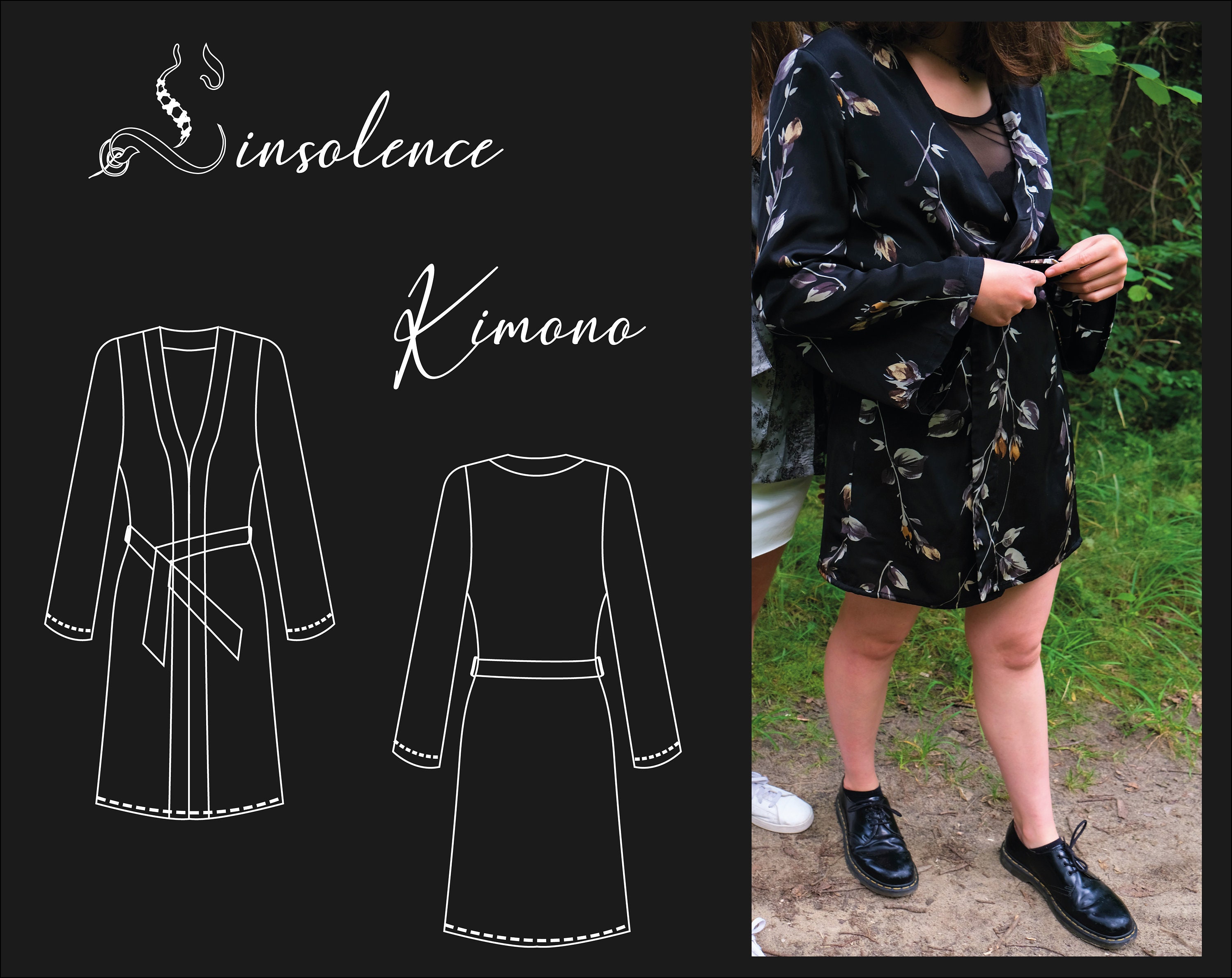 PDF Kimono Pattern, Kimono, Printable Kimono Pattern, Digital Download ...