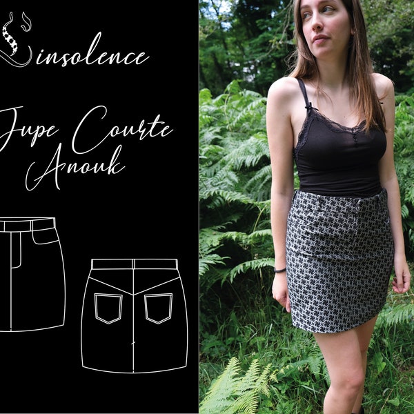 Low Rise Mini Skirt Pattern - Etsy