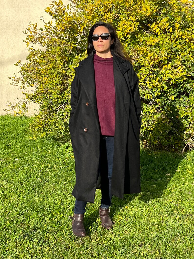 PDF Sewing Pattern Oversize Coat,straight Shape With Tailored Collar ...