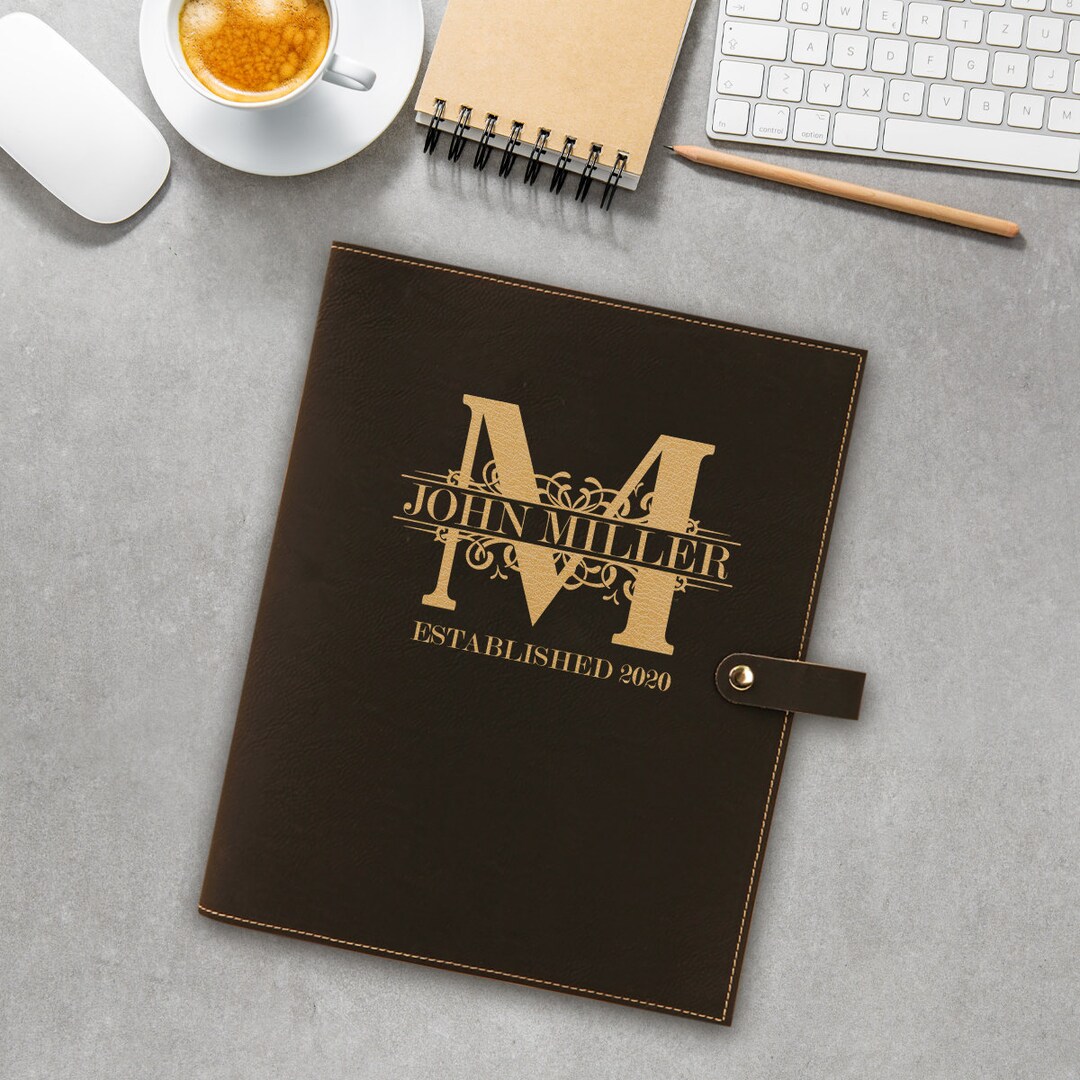 Personalized Royal Monogram Large Leatherette Book/bible Cover With ...