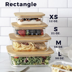 Personalized Glass Container With Bamboo Lid - Etsy