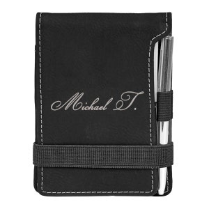 Personalized Leatherette Mini Notepad With Pen - Etsy