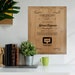 Personalized Bamboo Award Plaque: Custom Laser Engraved Wood - Etsy