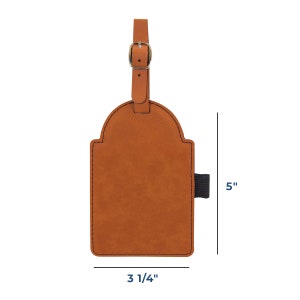 Personalized Golf Swing Leatherette Luggage Tag - Etsy