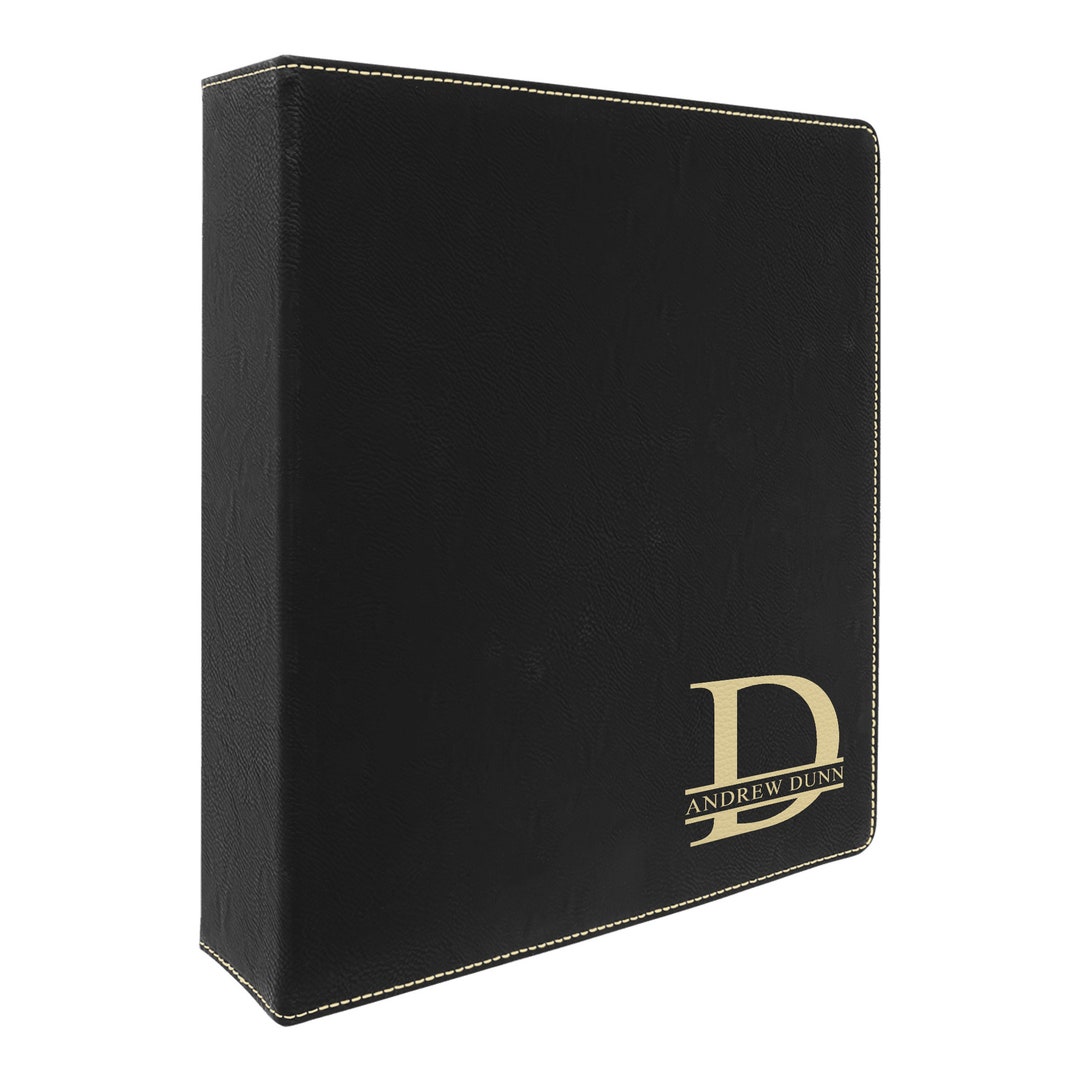 Personalized Leatherette Binder - Etsy