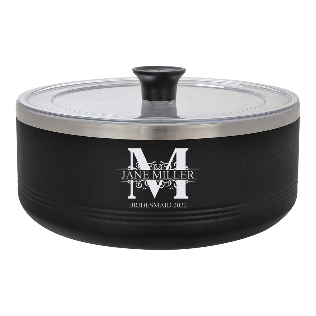 Custom Laser Engraved Vacuum Insulated Serving Bowl With Lid - Etsy