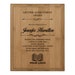 Personalized Bamboo Award Plaque: Custom Laser Engraved Wood - Etsy