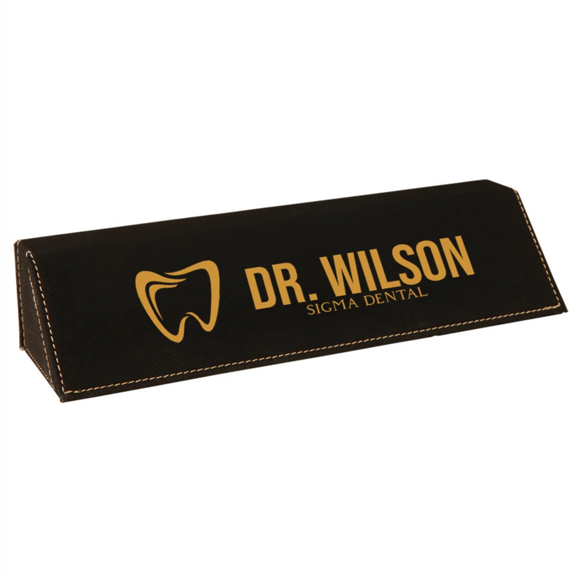 Personalized Leatherette Small Dental Desk Name Plate - Etsy