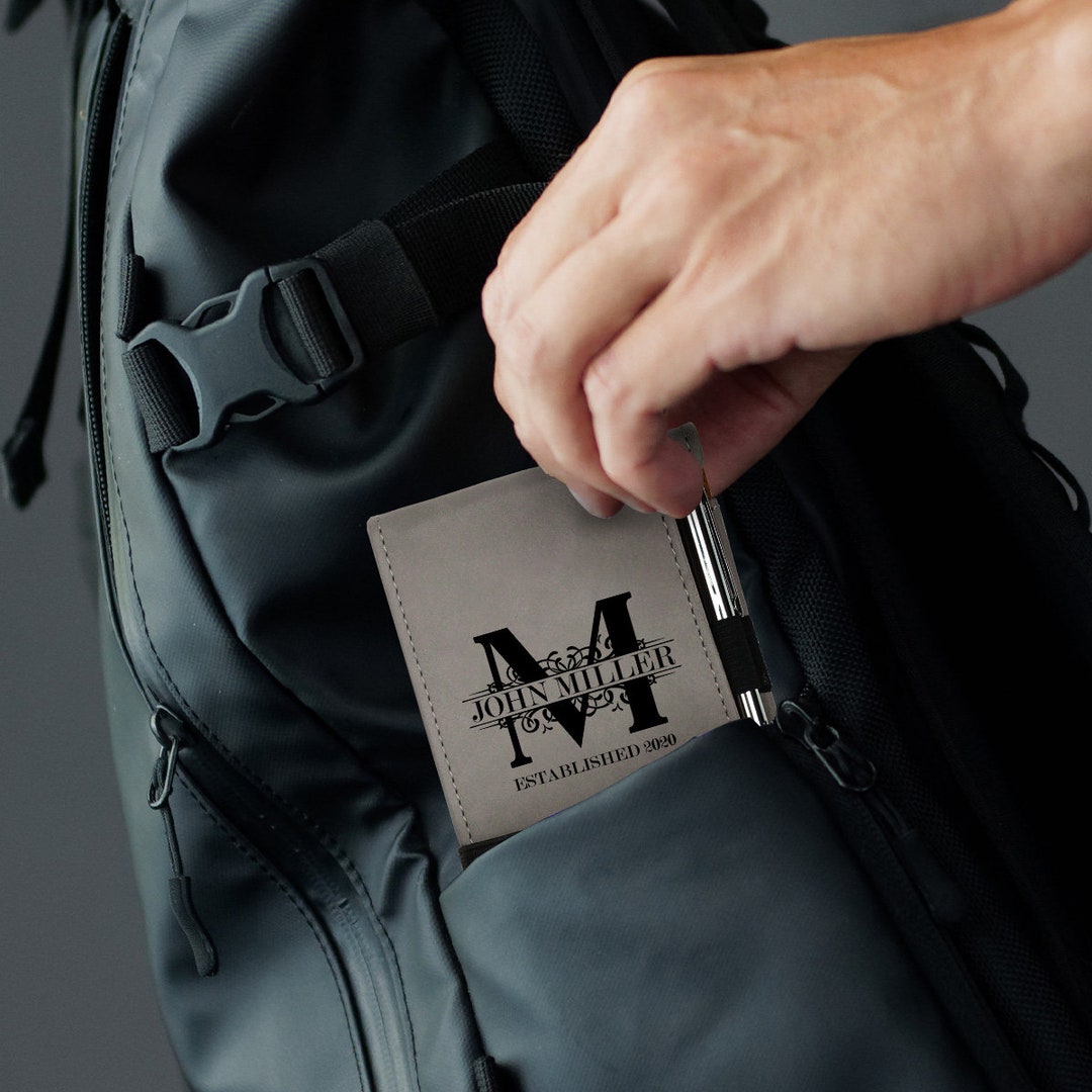 Personalized Royal Monogram Leatherette Mini Notepad With Pen - Etsy UK