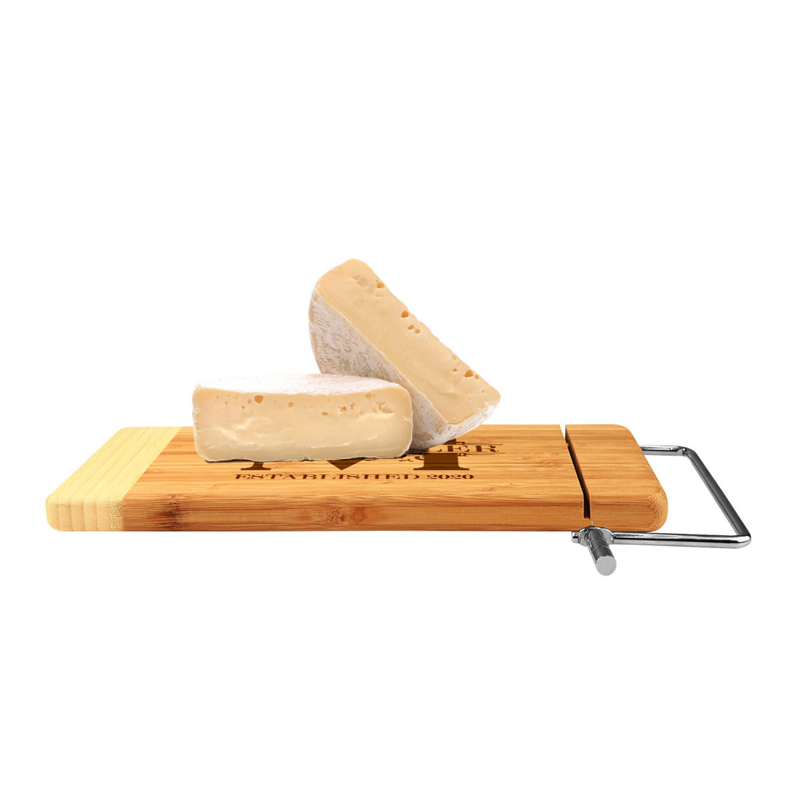 Personalized Royal Monogram Cheese Board With Slicer - Etsy