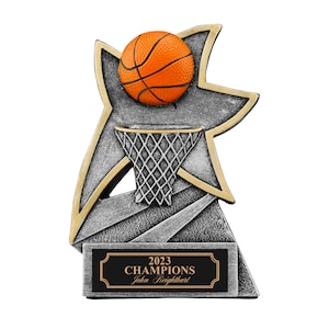 Custom Basketball Trophy | Custom Sports Trophy| Free Shipping | No ...
