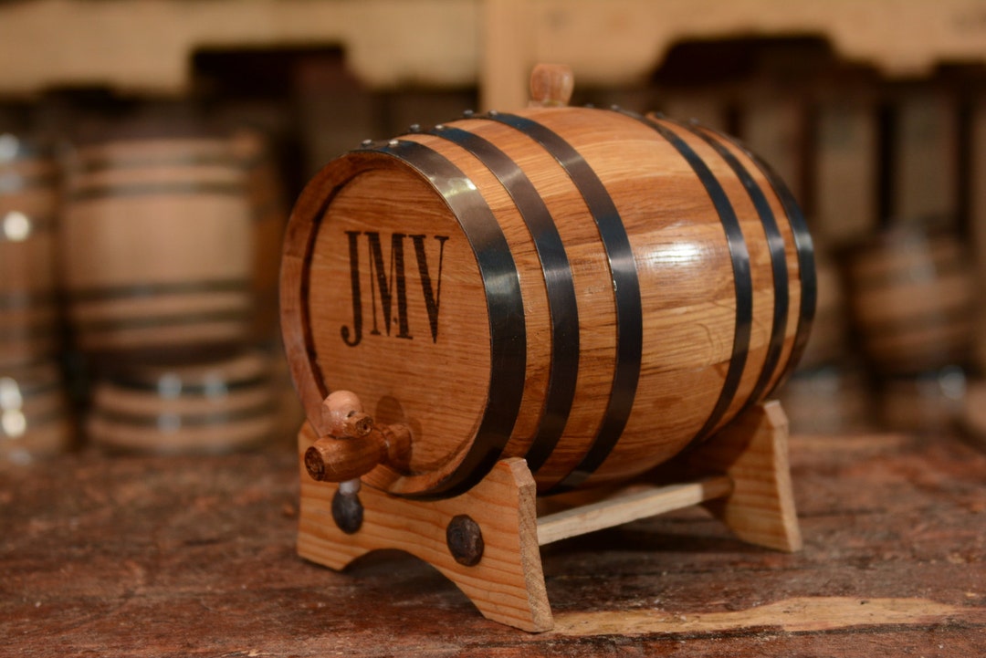 Personalized Whiskey Barrel: Custom Engraved American White Oak - Etsy