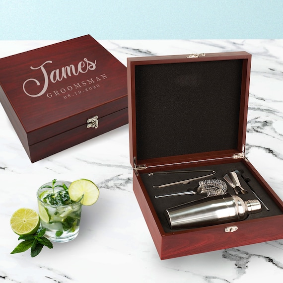 Drink & Barware Kitchen & Dining Personalized Hermes Rosewood Finish ...