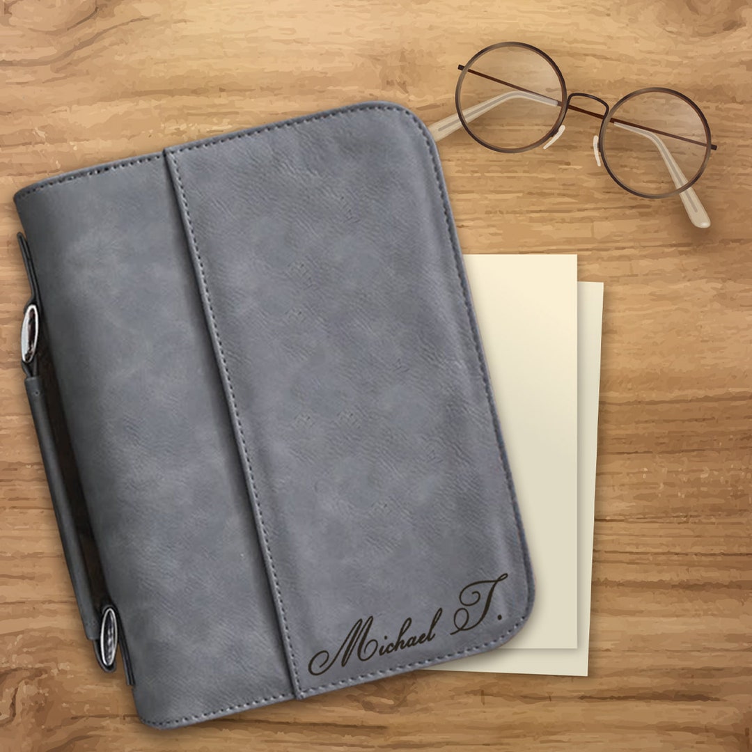 Personalized Large Leatherette Book/bible Cover With Handle and Zipper ...
