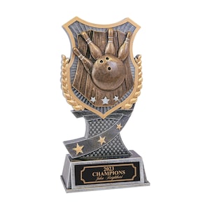 Custom Bowling Trophy | Custom Sports Trophy| Free Shipping | No ...