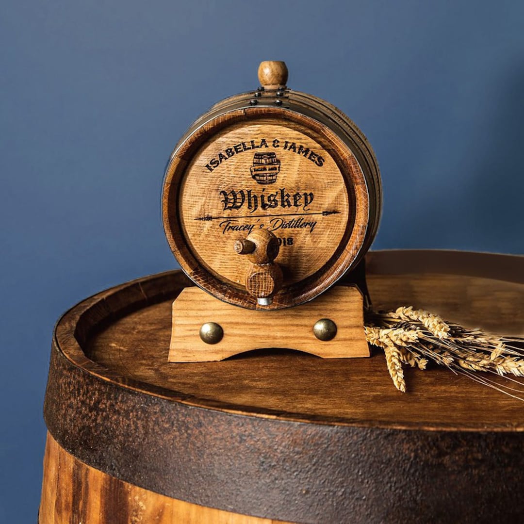 Personalized Whiskey Barrel: American White Oak Aging Barrel - Etsy