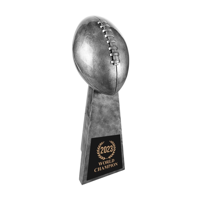 Custom Football Trophy Custom Sports Trophy Football - Etsy
