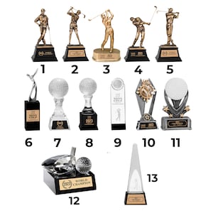 Custom Golf Trophy: Vintage Bronze Finish, Personalized Corporate Award ...