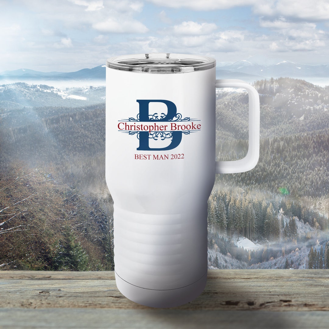 Personalized Royal Monogram Travel Mug: 20oz Custom Tumbler - Etsy ...