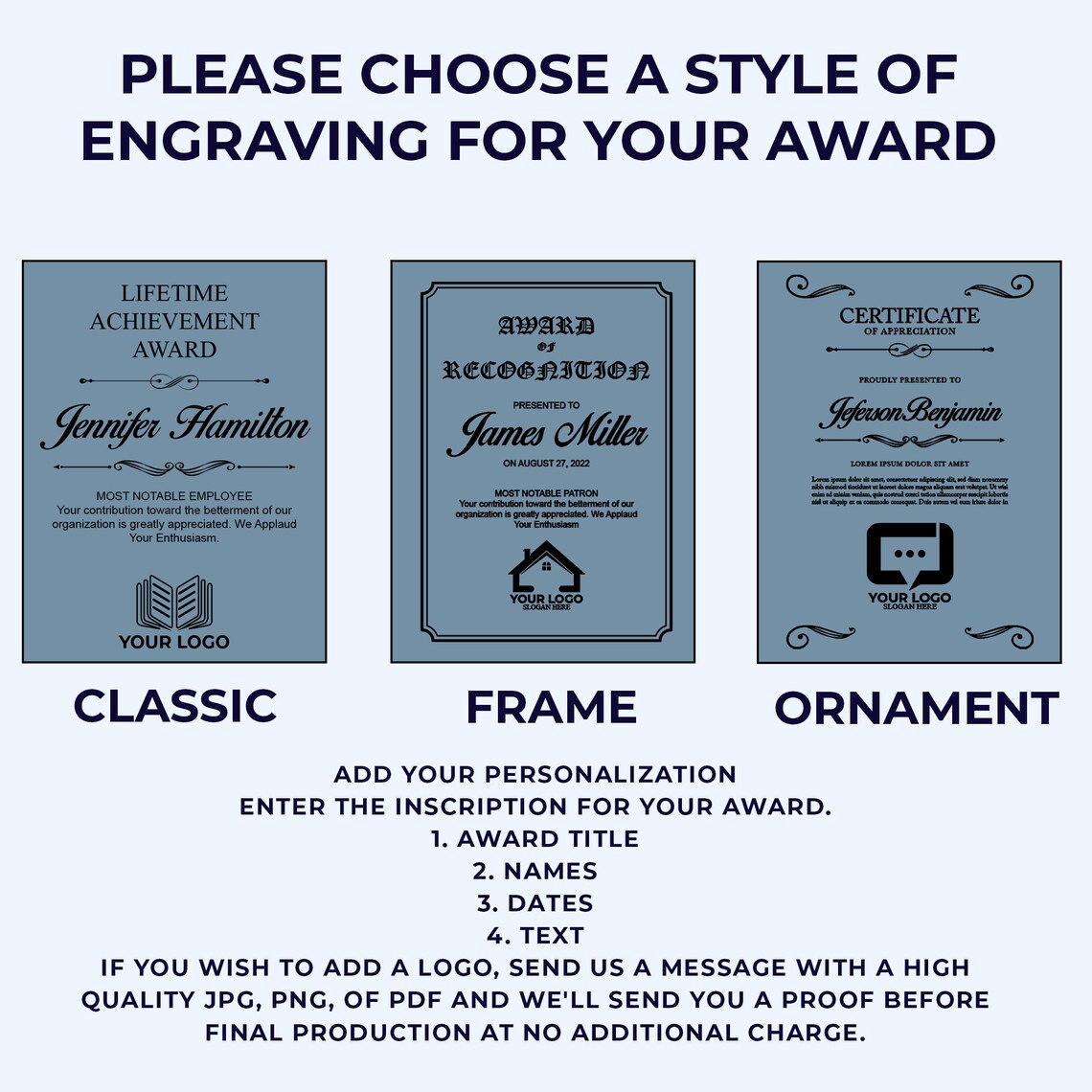 Personalized Bamboo Award Plaque: Custom Laser Engraved Wood - Etsy