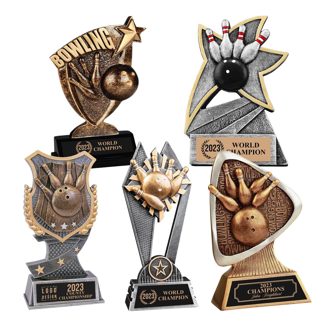 Custom Bowling Trophy | Custom Sports Trophy| Free Shipping | No ...