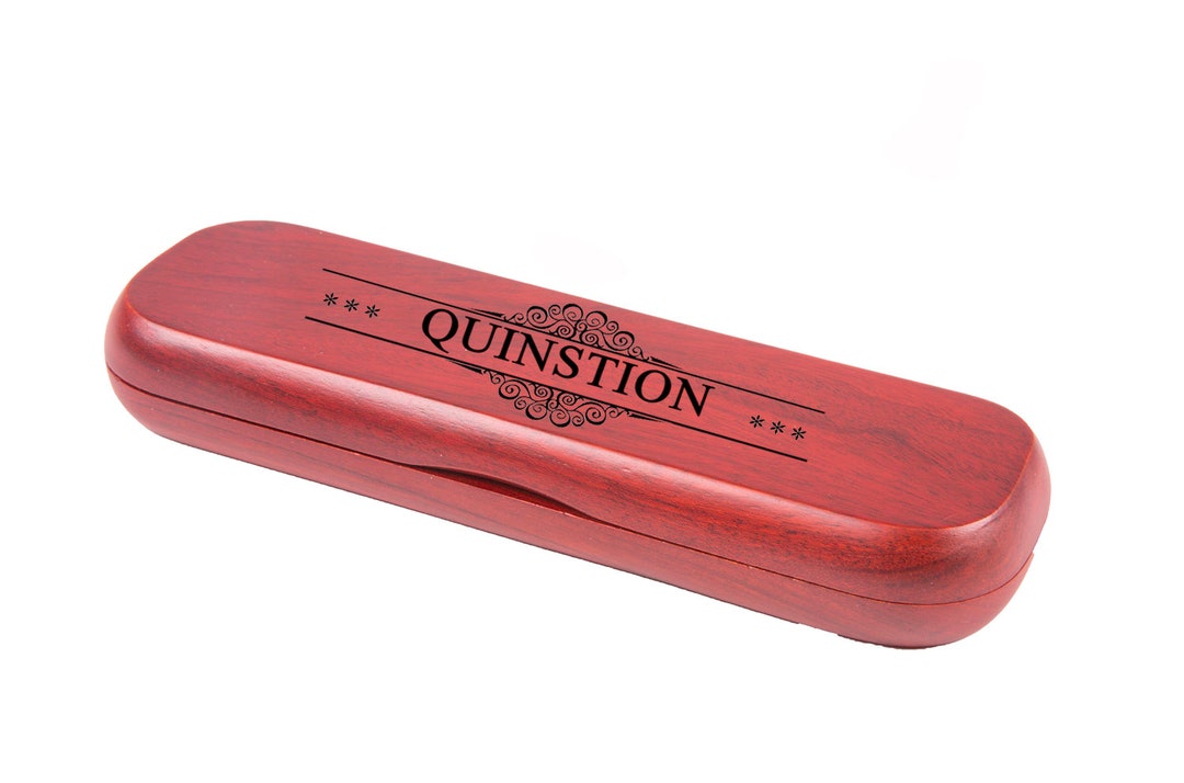 Engraved / Personalized Rosewood Pen Gift Set | QUIN Design - Etsy