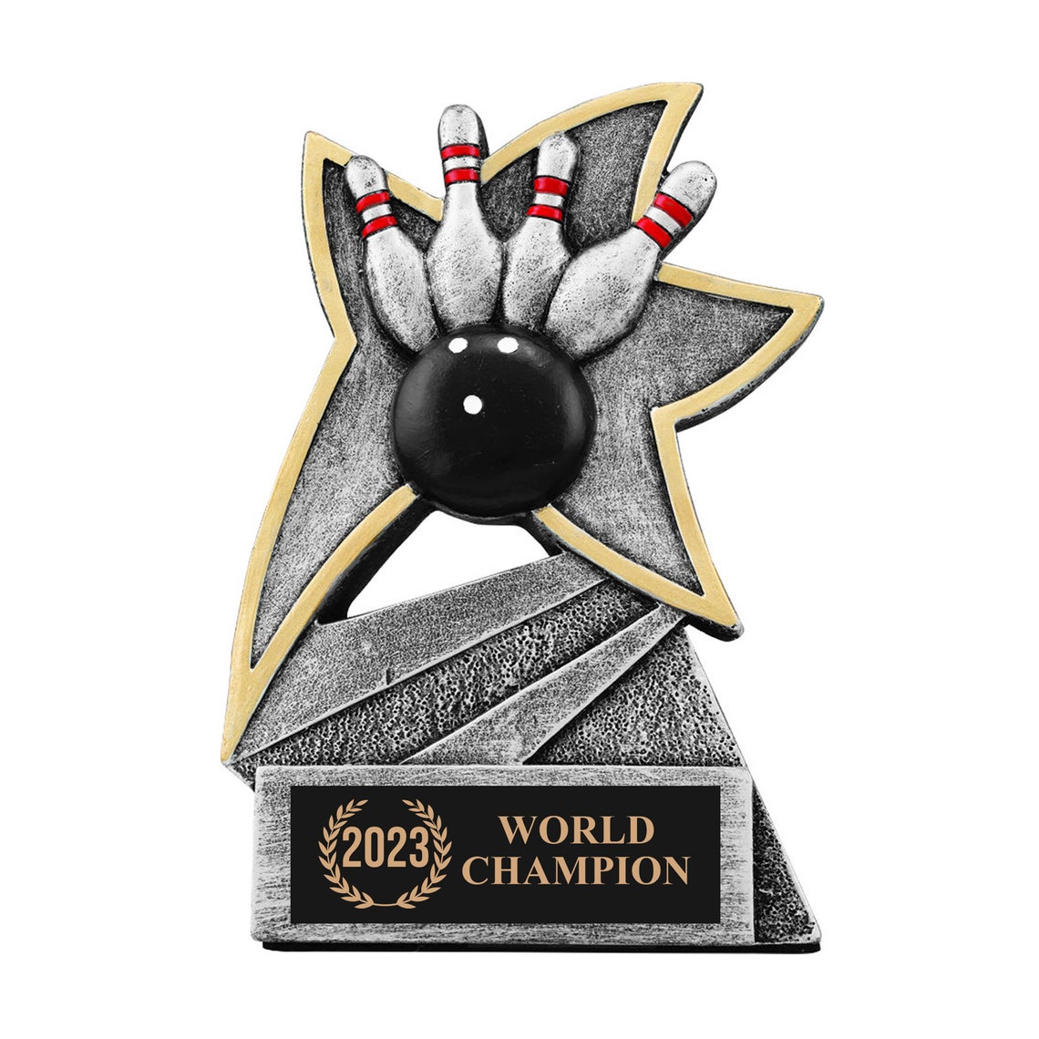 Custom Bowling Trophy Custom Sports Trophy Free Shipping - Etsy