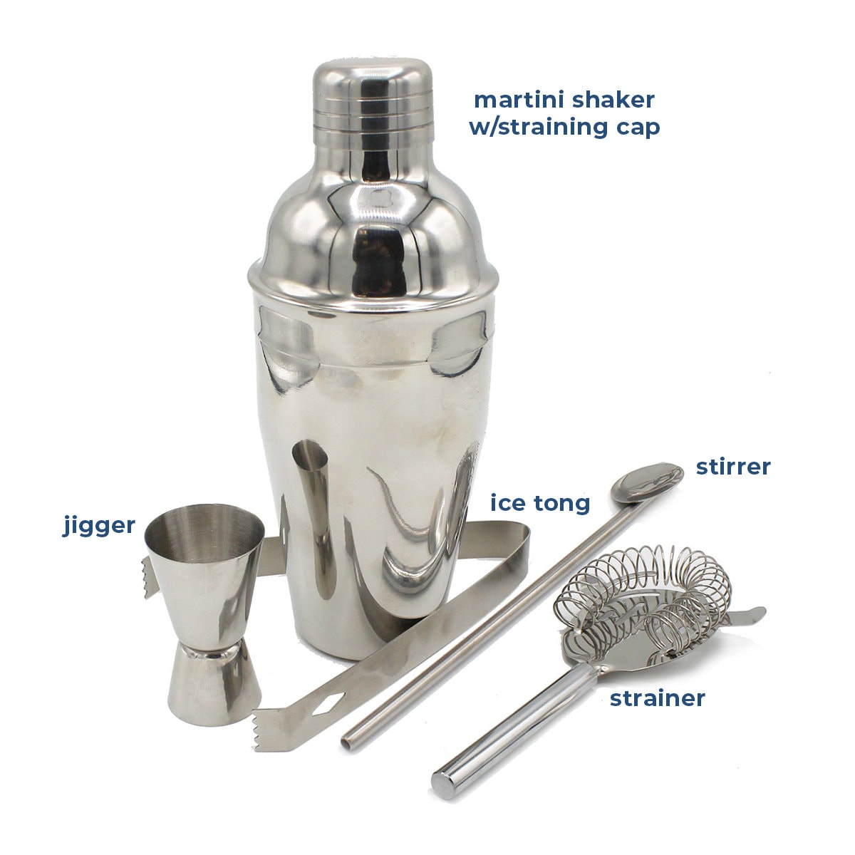 Personalized Royal Monogram Rosewood Finish Martini Set | Etsy