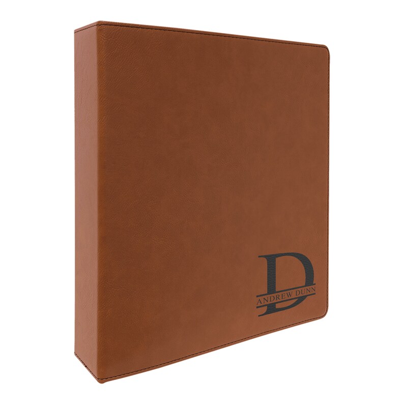 Personalized Leatherette Binder - Etsy