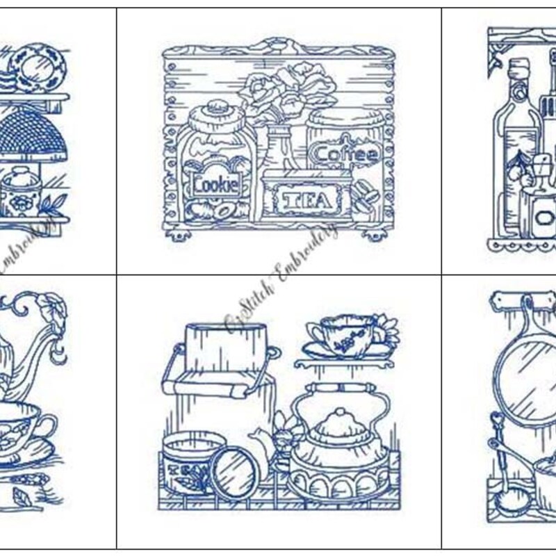 Redwork Embroidery - Etsy