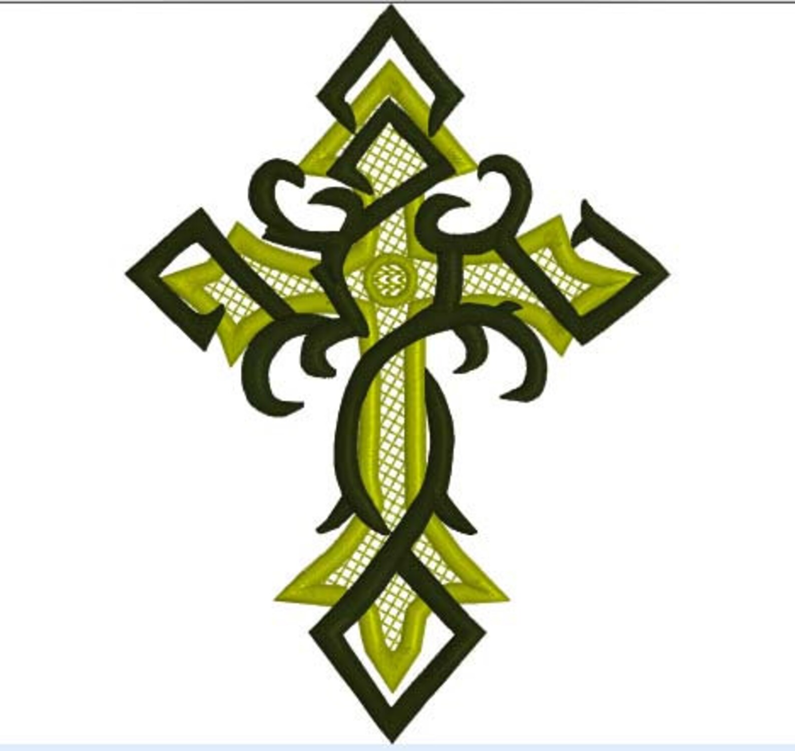 Celtic Cross 5 Cross Hatch Machine Embroidery Design. Instant Download ...