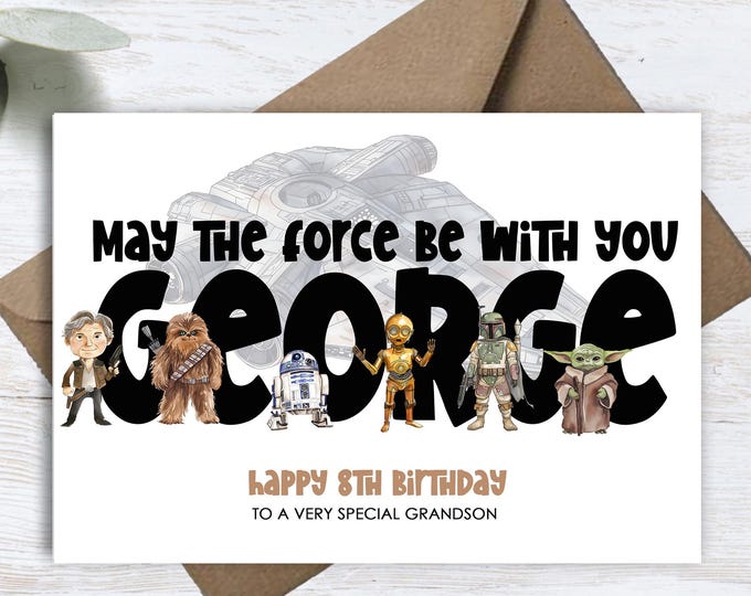 Handmade Stormtrooper Birthday Card - Unique Star Wars Card - Party Hat ...