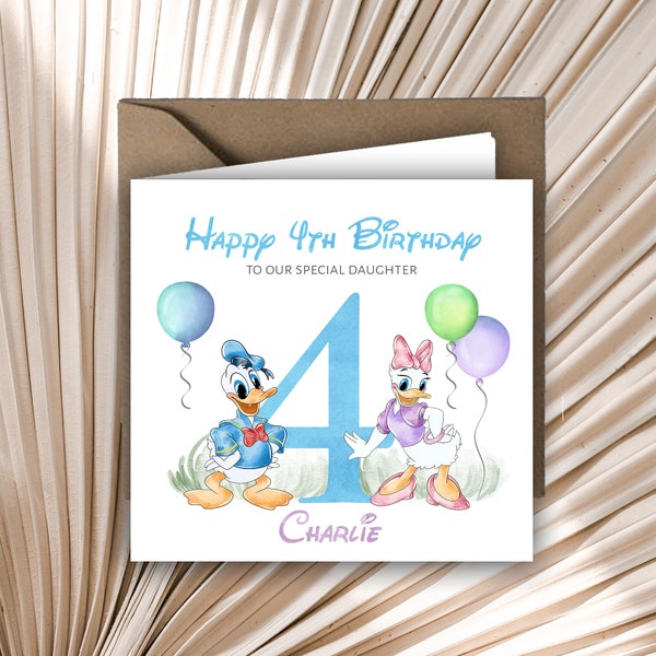 Daughter Duck Birthday Card - Etsy