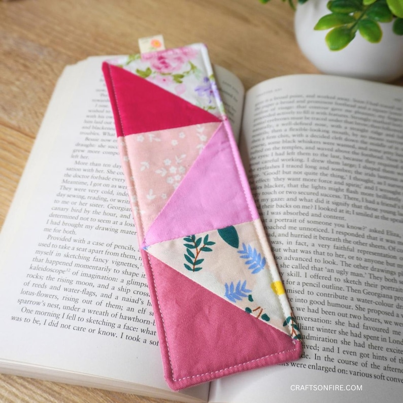 Patchwork FABRIC BOOKMARK PDF Sewing Pattern (printable A4 Guide ...