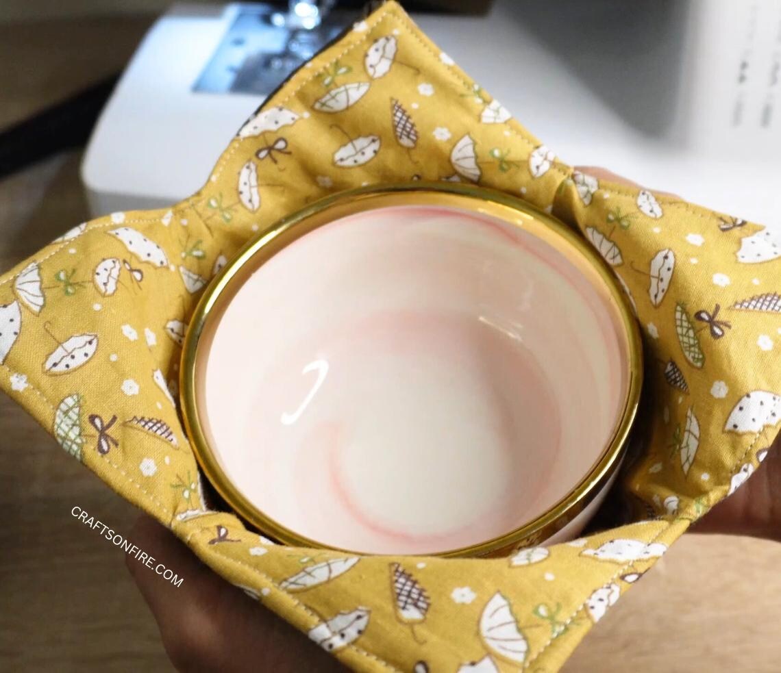 Bowl Cozy PDF Sewing Tutorial (printable Step-by-step Guide With Clear ...
