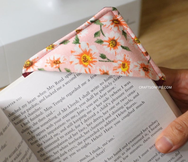 Corner Bookmark PDF Tutorial - Sewing Guide Step-by-step Printable ...