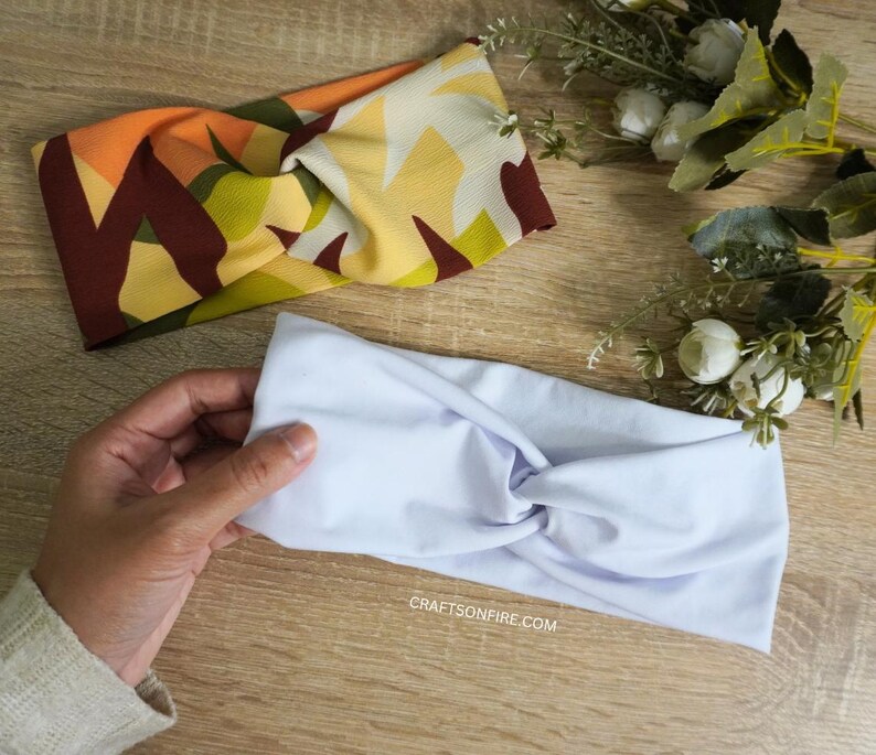 Twisted Headband PDF SEWING GUIDE - Easy Step-by-step Headband Tutorial ...