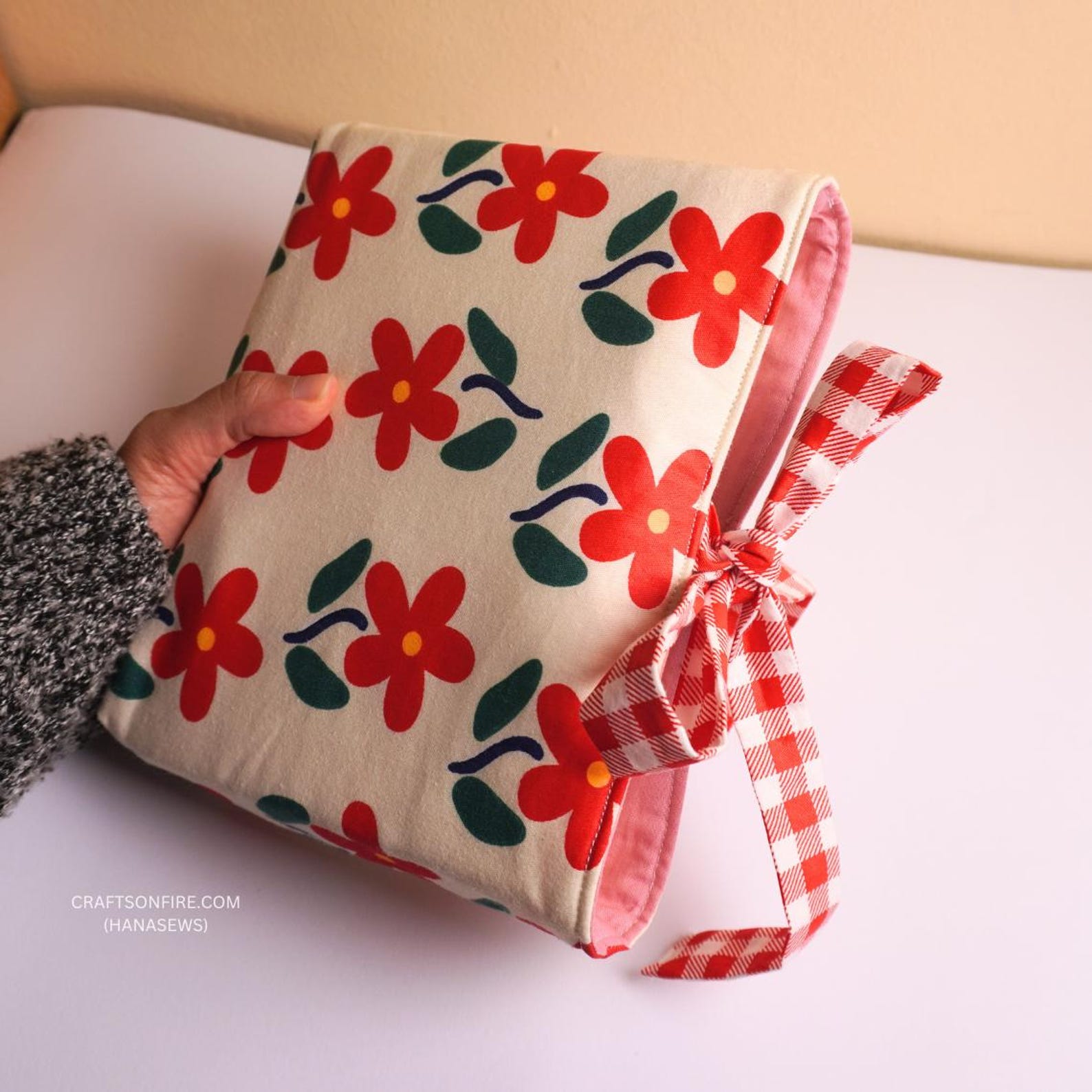 Book Sleeve With Bow Tutorial - Easiest Printable PDF Sewing Pattern - Etsy