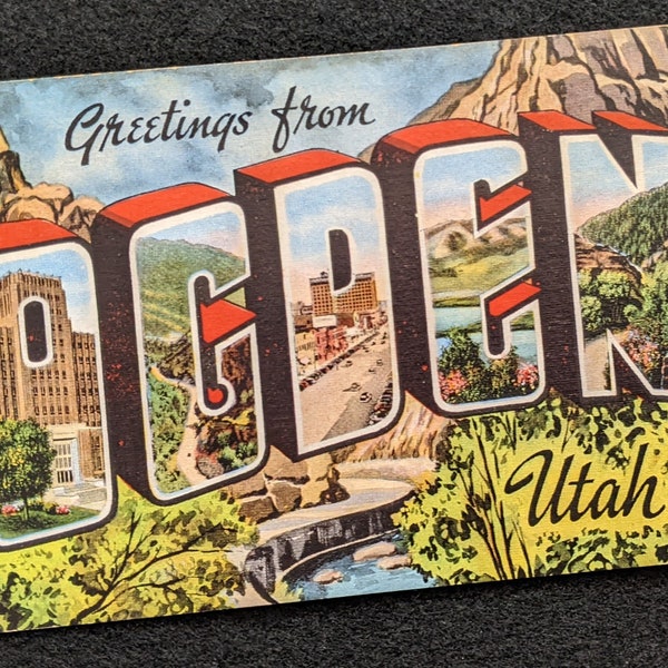 Big Letter Postcards - Etsy