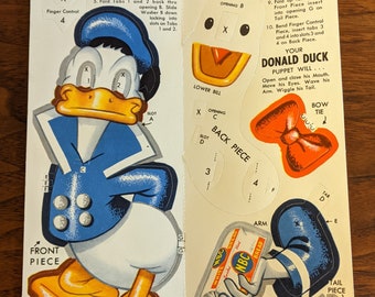 Donald Duck Puppet - Etsy
