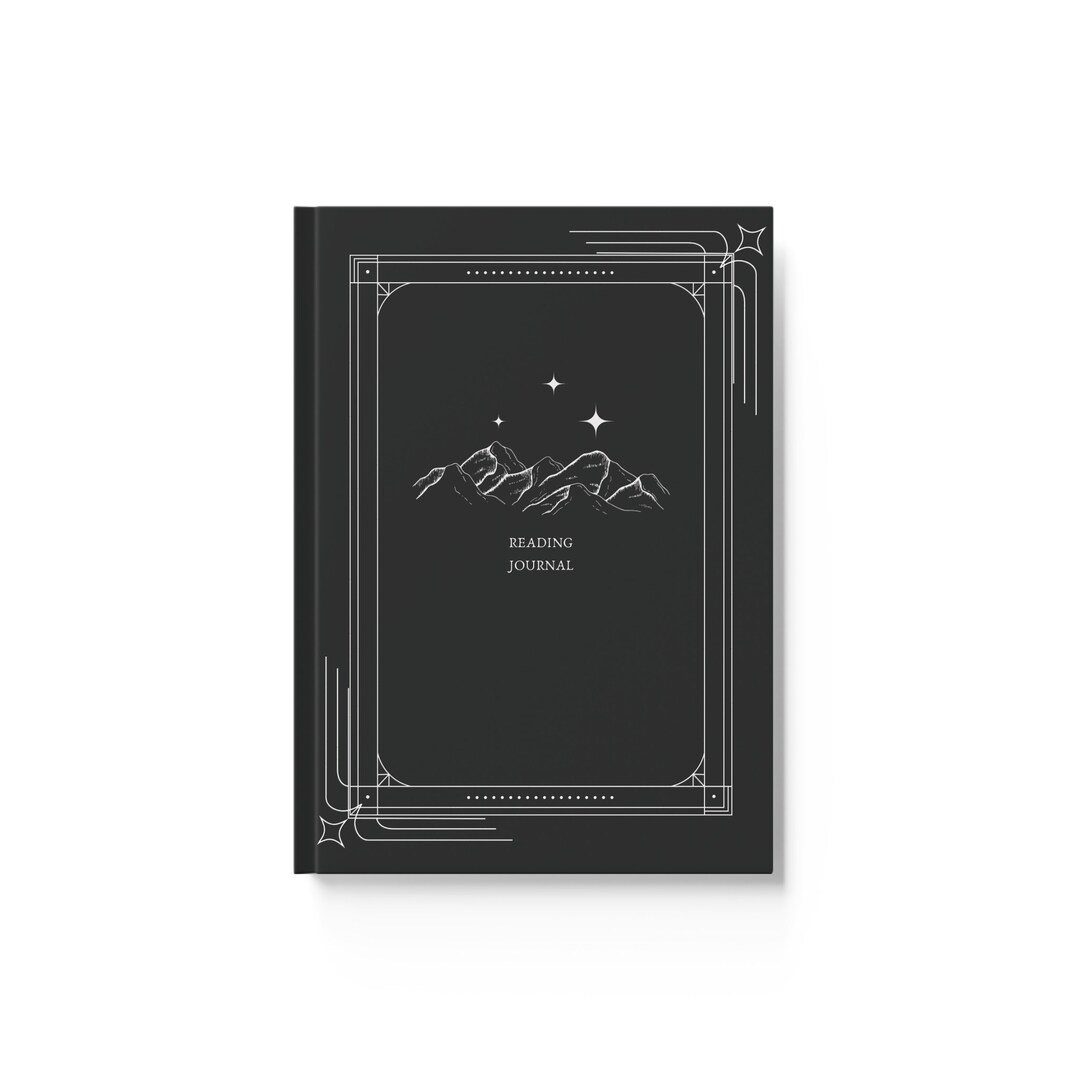 Hard Cover Fantasy Romance Inspired Reading Journal | Stars, Night ...