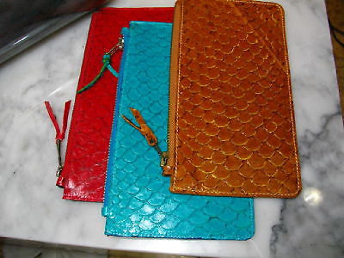 Vverkstatt Wallet Puch Purse Stingray Fish Clutch Leather Case Pocket ...